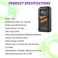 China 6-Function 1800A Peak Current Portable Battery Booster with 150PSI Air Pump for 12V Gas Vehicles for sale