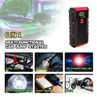 China 8000mAh Multi Functional Jump Starter with 150 PSI Air Compressor and LED Emergency Light for Emergency Vehicle Support for sale