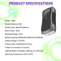 China 8000mAh 12V Jump Starter with 150PSI Digital Tire Inflator and Dual USB Ports Emergency Power Pack for sale