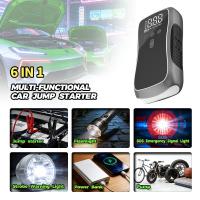 China 8000mAh 12V Jump Starter with 150PSI Digital Tire Inflator and Dual USB Ports Emergency Power Pack for sale