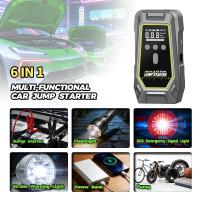 China 1000A Peak Current Multi-Function Jump Starter with 150PSI Air Compressor and 12000mAh Capacity for sale