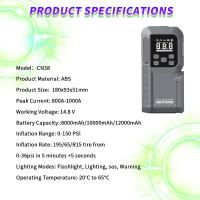 China Multi Functional Jump Starter with 1000A Peak Current 150PSI Air Compressor and 8000mAh Battery Capacity for sale