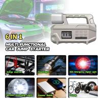 China 10000mAh Multi Functional Jump Starter with 150PSI Air Pump and Power Bank for Emergency Vehicle Charging for sale