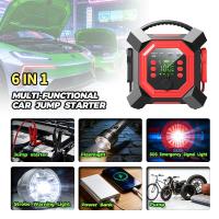 China 24000mAh Multi Functional Jump Starter with 150PSI Digital Air Compressor and 600A Peak Current Portable Power Pack for sale