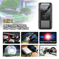 China 600A Peak Current Jump Starter with 150PSI Air Compressor and 6400mAh Battery Portable Power Bank for sale