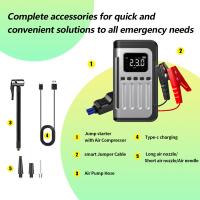 China Portable 12V 8000mAh Jump Starter and Power Bank with Battery Booster Function for sale