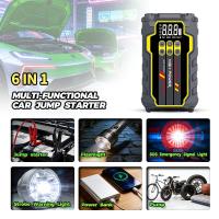 China 8000mAh 12V Multi Functional Jump Starter with Built-In Tire Pump and 600A Peak Current for sale