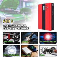 China 12000mAh 1000A Peak Current Multi Functional Jump Starter with 150 PSI Air Compressor and USB Charging for sale