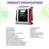 China Heavy-Duty 12V/24V Dual Voltage Jump Starter with Built-In Air Pump and 64000mAh Capacity for Cars and Trucks for sale