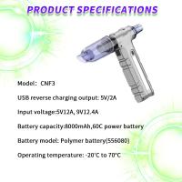 China 8000mAh Multi Functional Jump Starter with Built-In Air Inflator and Handheld Vacuum for Emergency Vehicle Charging for sale