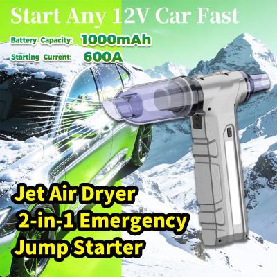 China 8000mAh Multi Functional Jump Starter with Built-In Air Inflator and Handheld Vacuum for Emergency Vehicle Charging for sale