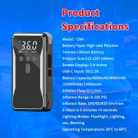 China High-Power 1000A 12V Jump Starter with Smart 150PSI Tire Inflator and LCD Display for sale