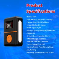 China 2400A Peak Jump Starter with 150PSI Air Compressor & 12000mAh Power Bank for sale