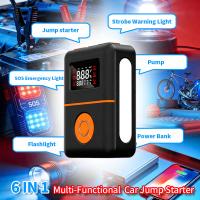 China 2400A Peak Jump Starter with 150PSI Air Compressor & 12000mAh Power Bank for sale