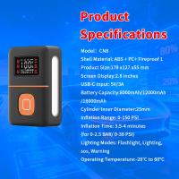 China Portable 2400A Peak Current Jump Starter with 150 PSI Air Compressor and 16000mAh Battery for Emergency Vehicle Charging for sale
