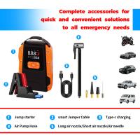 China 20000mAh 3000A Peak Current Multi Functional Jump Starter with 150PSI Air Compressor and Tire Pump for sale