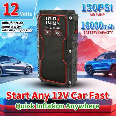 China Compact 12V Car Jump Starter with 10000mAh Battery and Fast USB Charging for Emergency Vehicle Power for sale