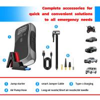 China 1000A Peak Current Jump Starter with 150PSI Air Compressor and 12000mAh Battery Power Bank for sale