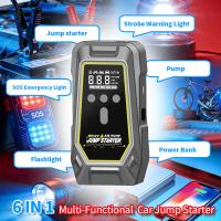 China Compact 12V Dual-Start Jump Starter with 12000mAh High-Density Lithium Battery Built-in LED Torch and Over-current Protection for sale