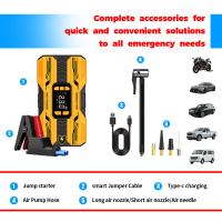 China Multi-Function 8000mAh Automotive Jump Starter with Built-In Air Compressor for 12V Vehicles for sale