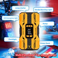 China Multi-Function 8000mAh Automotive Jump Starter with Built-In Air Compressor for 12V Vehicles for sale