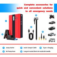 China 12000mAh High-Power Car Jump Starter with 1000A Peak Current and 150 PSI Tire Inflator Portable Power Bank for sale