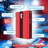 China 12000mAh High-Power Car Jump Starter with 1000A Peak Current and 150 PSI Tire Inflator Portable Power Bank for sale