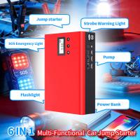 China 12000mAh Vehicle Battery Booster Pack with Air Compressor and USB Charger for sale