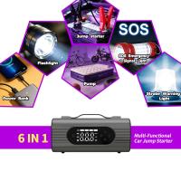 China 8000mAh Battery Car Jump Starter with 150 PSI Air Compressor and Multi-function Emergency Light for sale
