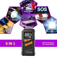 China 1800A Peak Current Car Jump Starter with 150PSI Air Compressor and 2.4 Inch Digital Display for sale