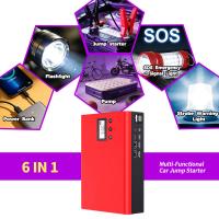 China 12V 12000mAh Vehicle Battery Booster with 1000A Peak Current and 150 PSI Tire Inflator Portable Power Bank for sale