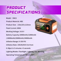 China High-Capacity 24000mAh Car Jump Starter with 150 PSI Tire Inflator and 600A Peak Current for sale