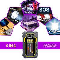 China 600A Peak Current Car Jump Starter with 8000mAh Battery and 150 PSI Tire Inflator for Emergency Power for sale