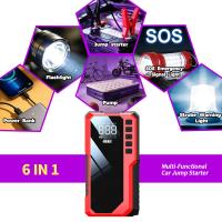 China CYD17 12V Portable Car Jump Starter with 6400mAh Battery 600A Peak Current and 150PSI Air Compressor for sale