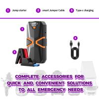 China Emergency 12V Vehicle Jump Starter with 600A Peak Output 8000mAh Rechargeable Power Bank and Built-in LED Light for sale