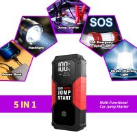 China 12V Portable Car Jump Starter with 600A Peak Power 8000mAh Rechargeable Battery and LED Safety Light for sale