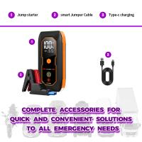 China Portable Car Jump Starter with 600A Peak Current 8000mAh Battery and QC3.0 Fast Charging for sale