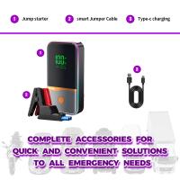 China 12V Compact Car Jump Starter with 600A Peak Current, 20000mAh Battery, and Digital Display for Emergency Power for sale