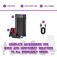 China 12V Compact Car Jump Starter with 600A Peak Current 8000mAh Battery and LED Flashlight for sale