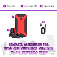 China Portable 12V Car Battery Jump Starter with 600A Peak Power and 5400mAh Power Bank for sale