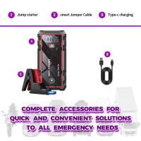 China Auto Jump Starter 600A Peak Current with 6400mAh Battery and LED Display for 12V Vehicles for sale