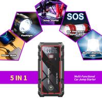 China Auto Jump Starter 600A Peak Current with 6400mAh Battery and LED Display for 12V Vehicles for sale
