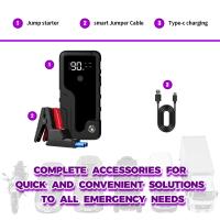 China 12V 600A Peak Current Car Jump Starter with 6400mAh Battery and LED Digital Display for sale