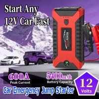 China Compact 600A Peak Jump Starter with 5400mAh Battery Booster and LED Light for 12V Vehicles for sale