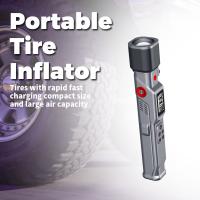 China 6000mAh Rechargeable Portable Air Compressor Pump with LED Light and 22 L/min Fast Inflation Digital Tire Inflator for sale