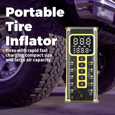 China High-Pressure 150 PSI Portable Air Pump with 60W Motor and Rechargeable Battery for Fast Tire Inflation for sale