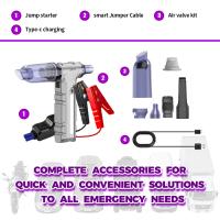 China 8000mAh Battery Multi Functional Jump Starter with 600A Peak Current and High-Speed Air Blower for Car Emergency for sale