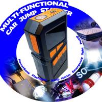China Compact 8000mAh Jump Starter with 150 PSI Air Pump and Smart Digital Display for Emergency Vehicle Charging for sale
