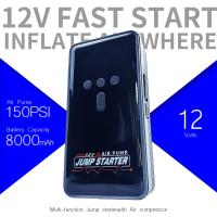China Multi Functional Jump Starter with 150 PSI Inflator Digital Display and 6000mAh Battery for Cars for sale