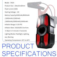 China Smart Car Battery Booster with Built-In Air Pump for sale